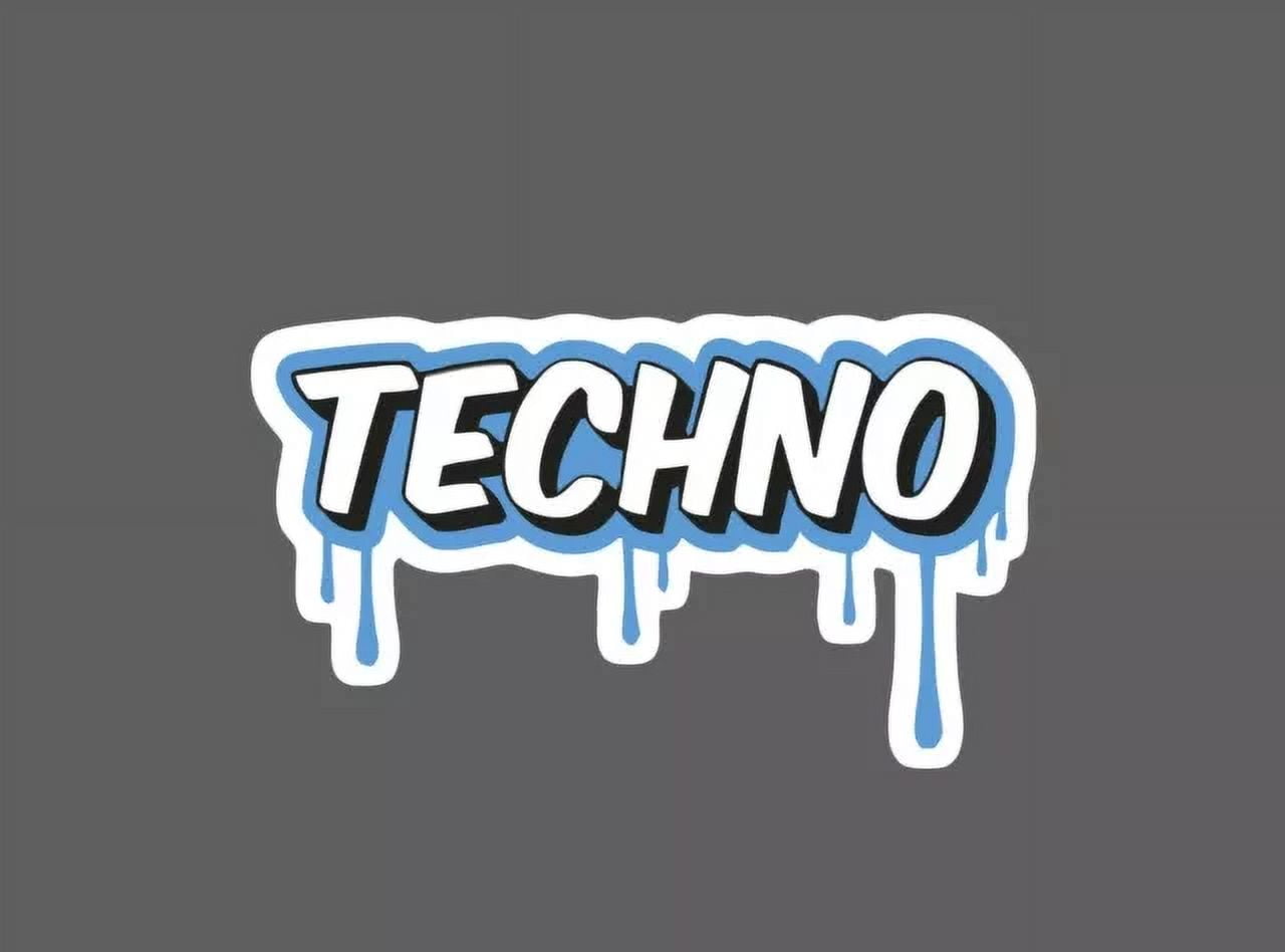 Kira Sticker With Techno Music Dripping Decorative Laptop, Phone ...