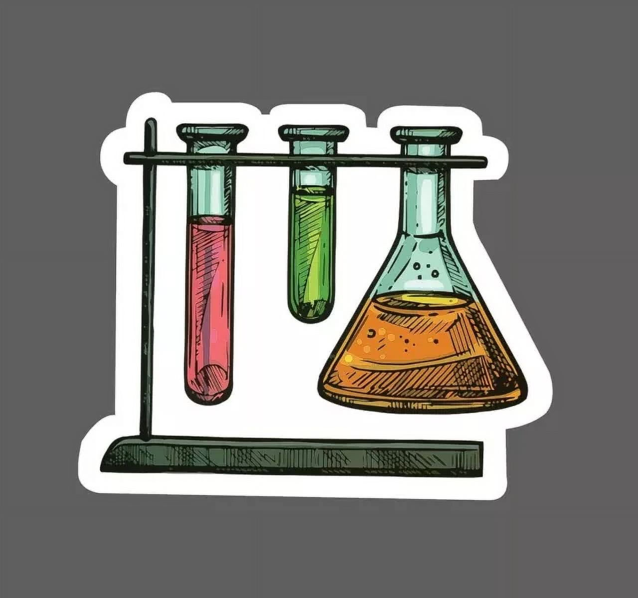 Kira Sticker With Test Tubes Chemistry Decorative Laptop, Phone ...