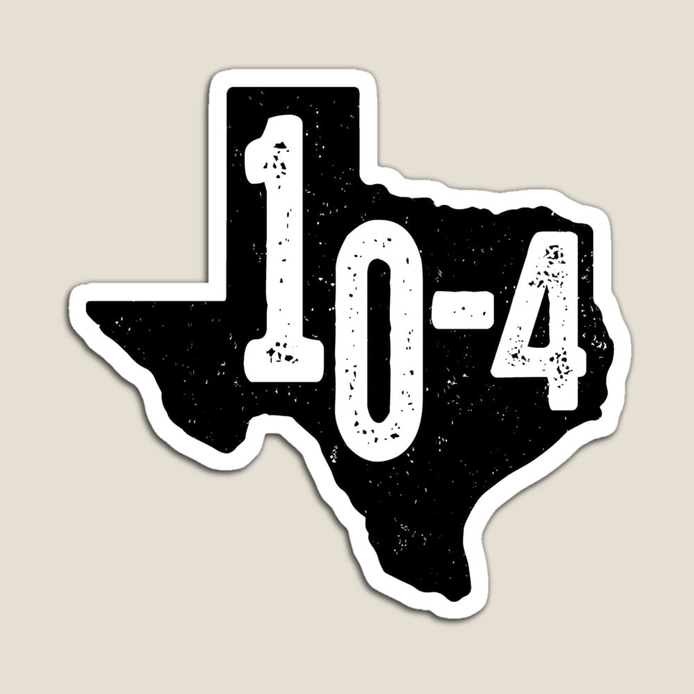 Kira Sticker With Texas Sized 10-4 Sticker Decorative Laptop, Phone ...