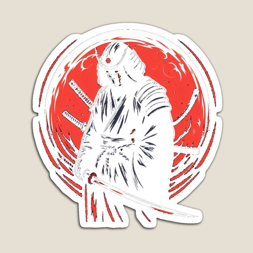 Kira Sticker With The Blade Of Samurai Decorative Laptop, Phone ...