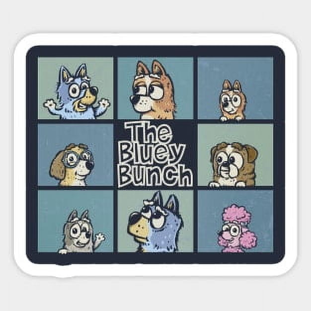 Kira Sticker With The Bluey Bunch Decorative Laptop, Phone Stickers ...