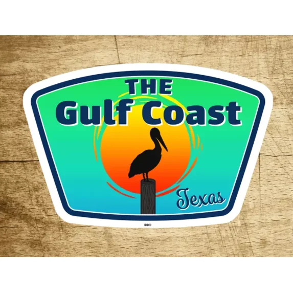 Kira Sticker With The Gulf Coast Decal Pelican Texas Decorative Laptop ...