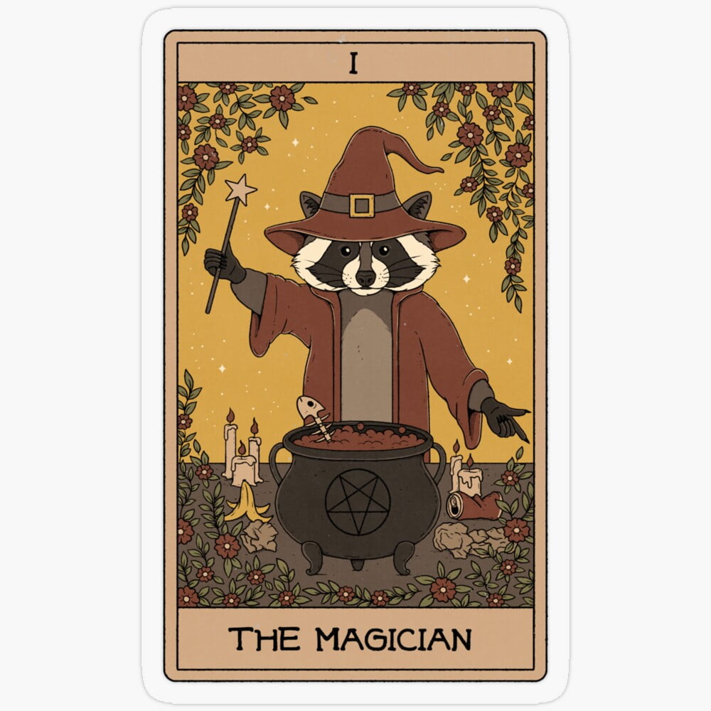 Kira Sticker With The Magician - Tarot Decorative Laptop, Phone ...