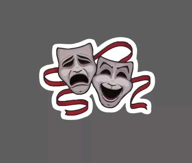 Kira Sticker With Theatre Comedy Tragedy Waterproof Decorative Laptop ...