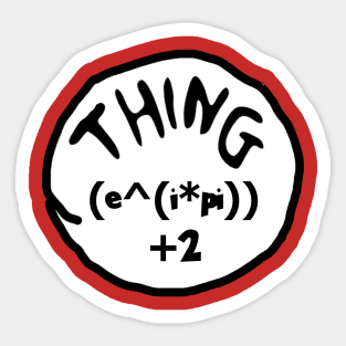 Kira Sticker With Thing 1 Math Nerd Decorative Laptop, Phone Stickers ...