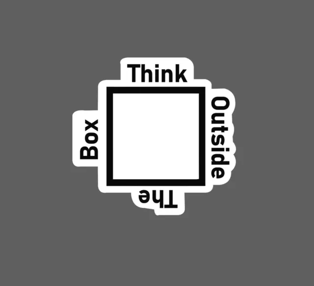 Kira Sticker With Think Outside The Box Waterproof Decorative Laptop ...