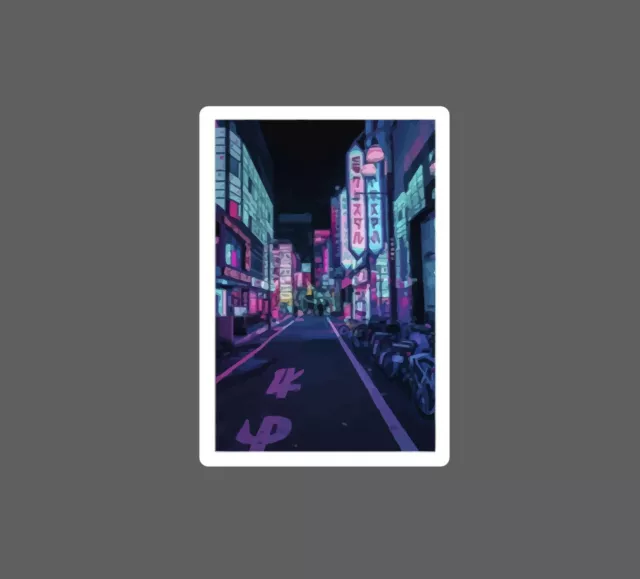 Kira Sticker With Tokyo Street Night Waterproof Decorative Laptop ...