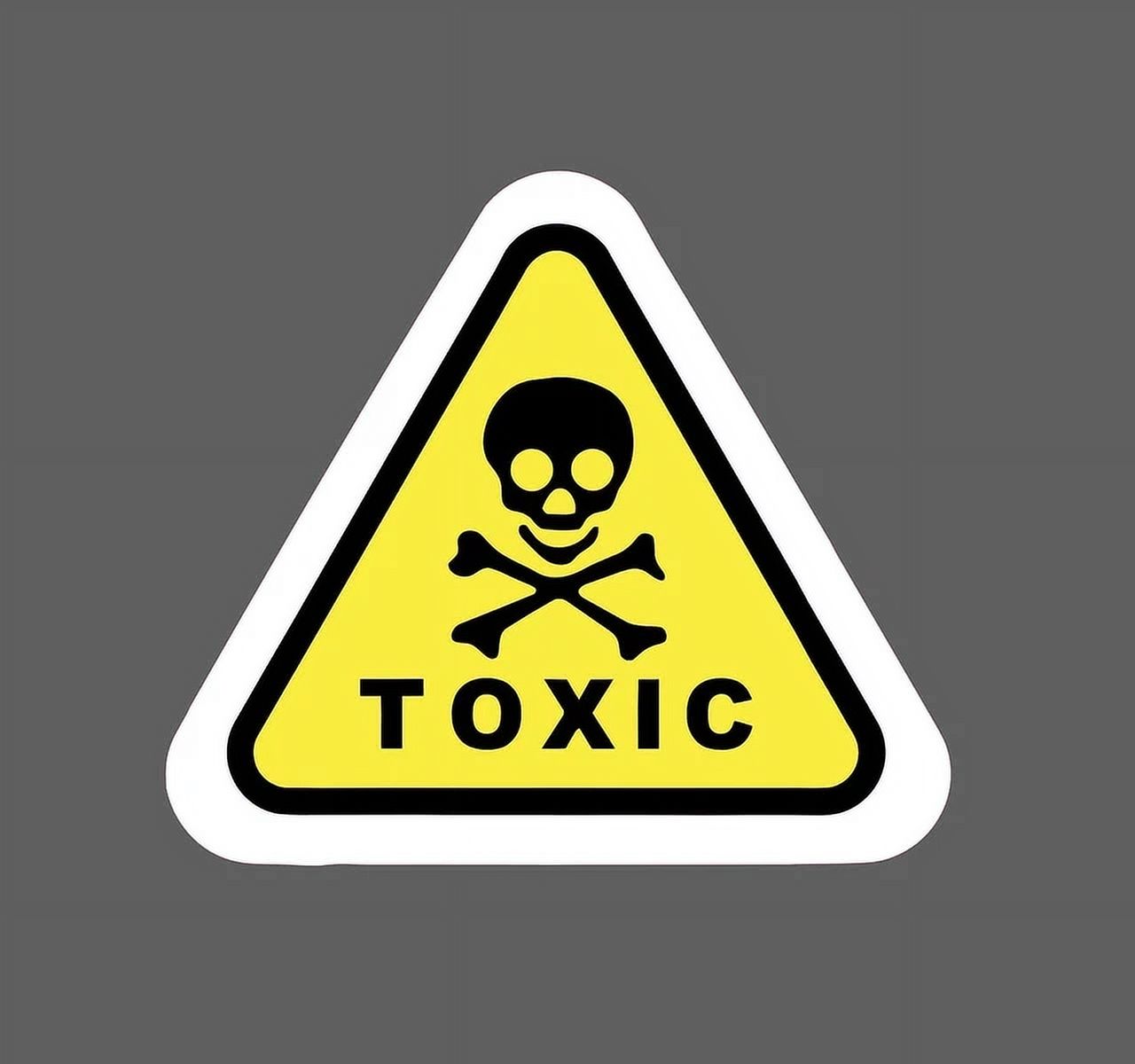 Kira Sticker With Toxic Warning Death Waterproof Decorative Laptop ...