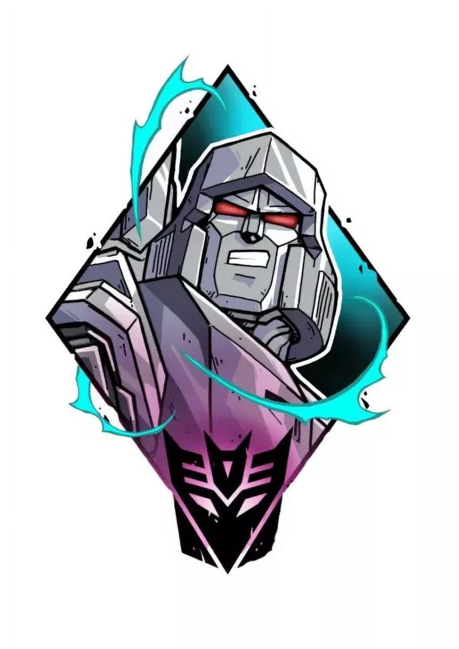 Kira Sticker With Transformers Megatron Faces Decorative Laptop, Phone ...