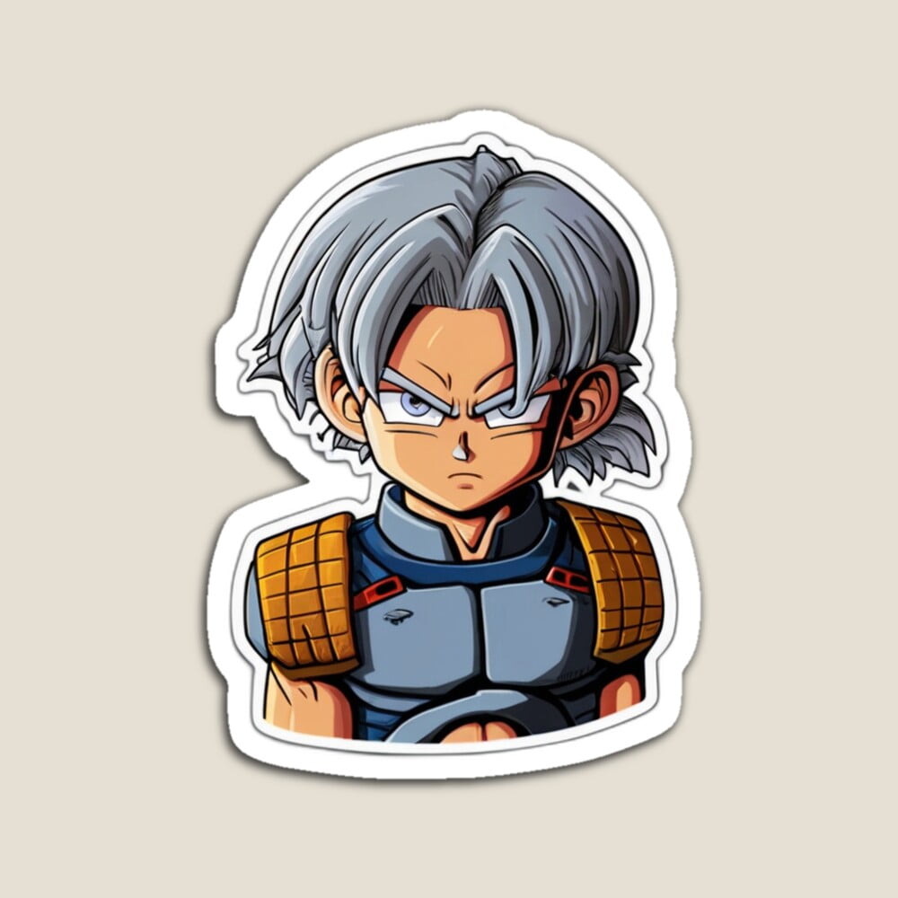 Kira Sticker With Trunks Sticker From Dragonball Decorative Laptop ...