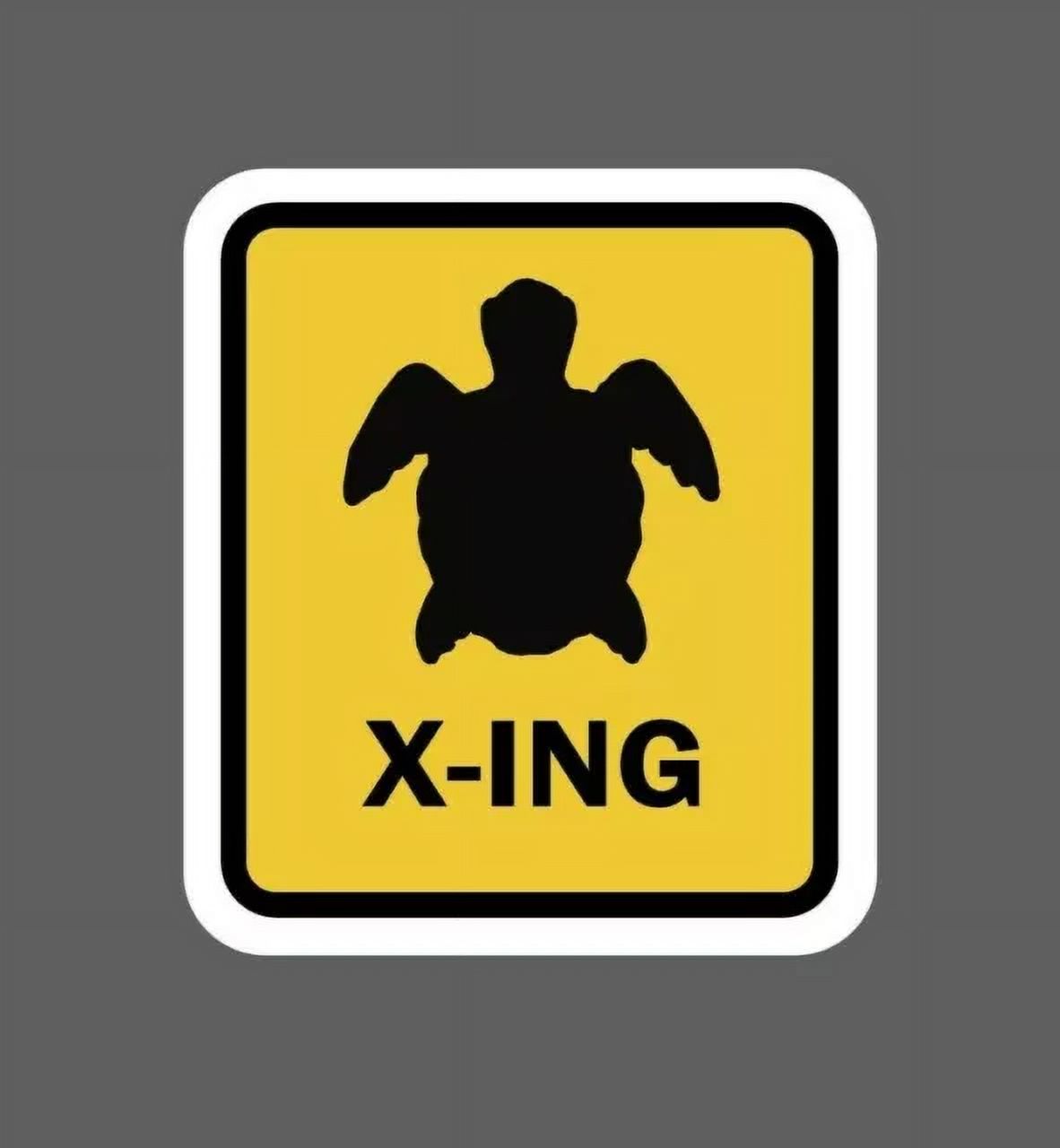 Kira Sticker With Turtle Crossing Xing Decorative Laptop, Phone ...