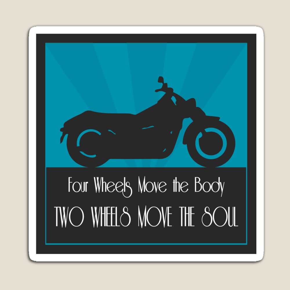 Kira Sticker With Two Wheels Move The Soul Sticker Decorative Laptop ...