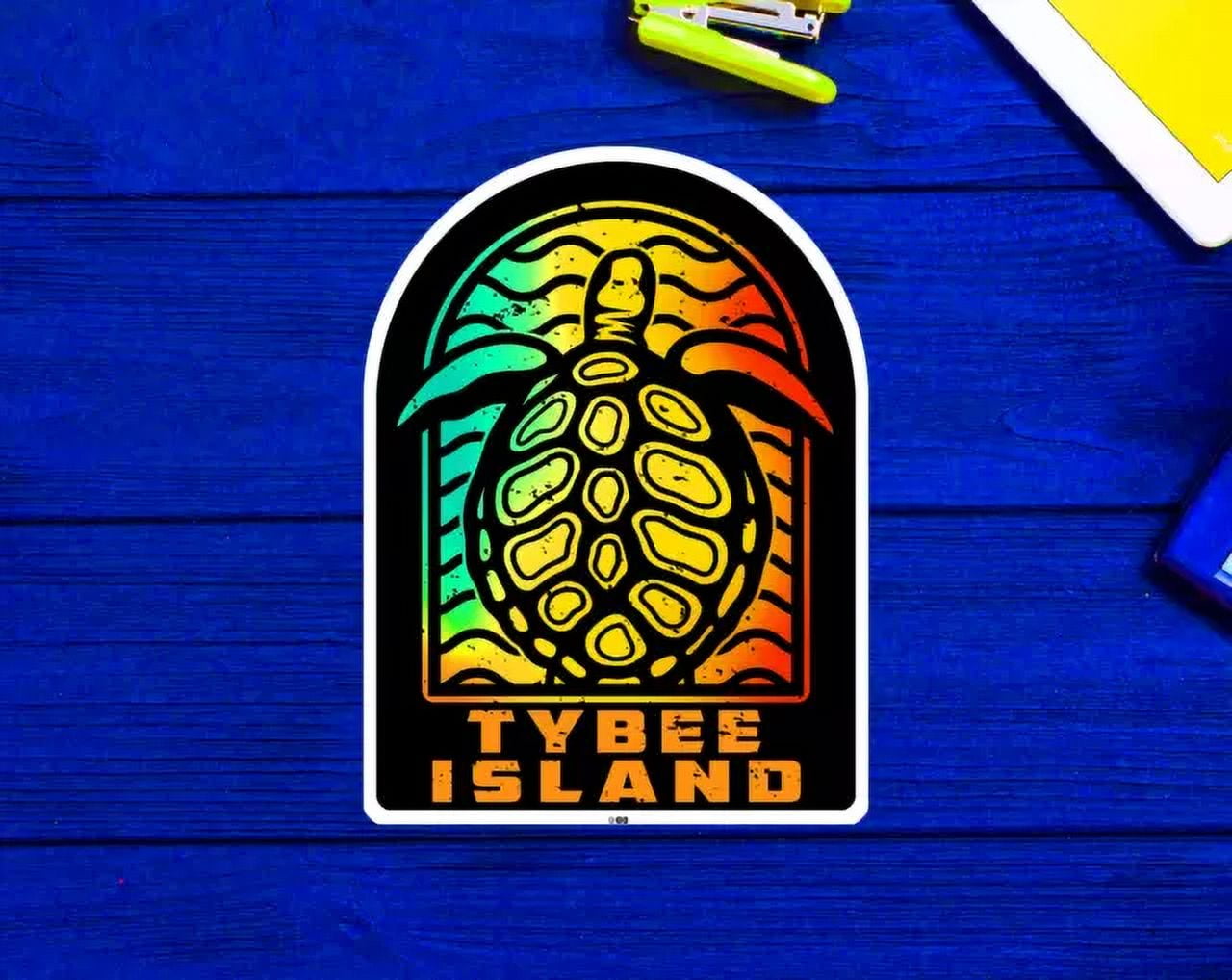 Kira Sticker With Tybee Island Georgia Sea Turtle Ga Decorative Laptop ...