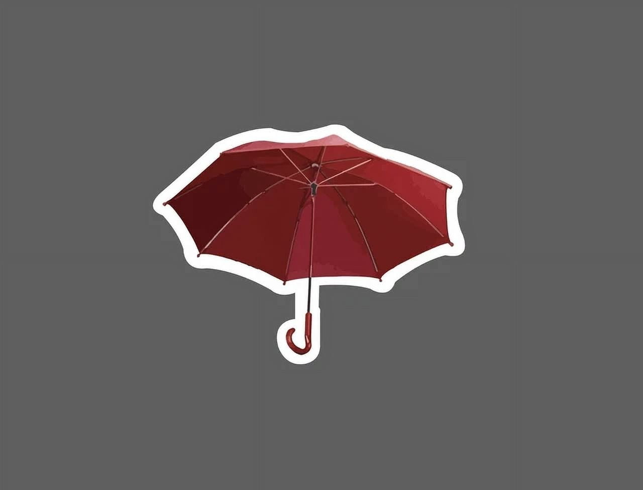 Kira Sticker With Umbrella Red Rain Decorative Laptop, Phone Stickers ...