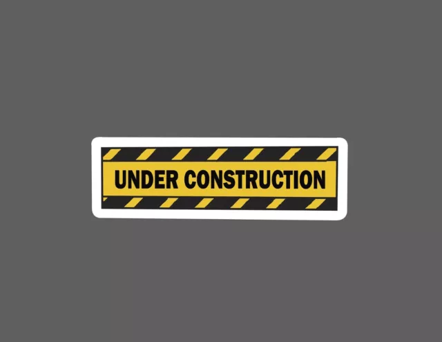 Kira Sticker With Under Construction Caution Decorative Laptop, Phone ...
