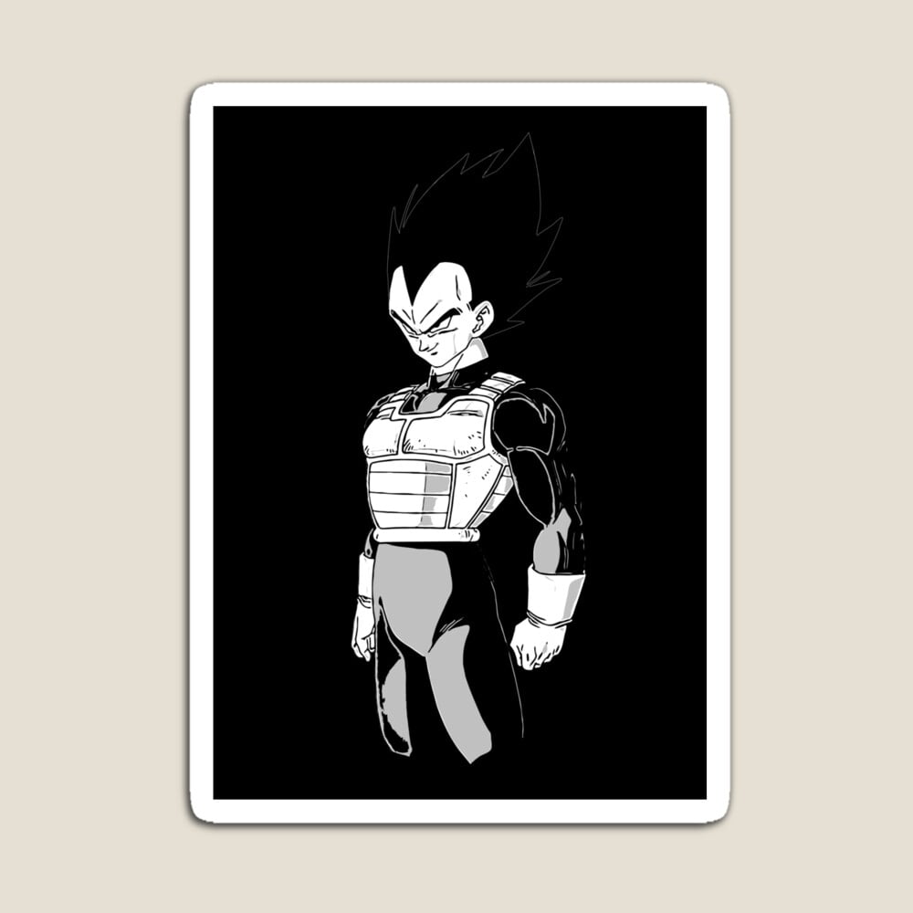 Kira Sticker With Vegeta - Dbz *Black* Decorative Laptop, Phone ...