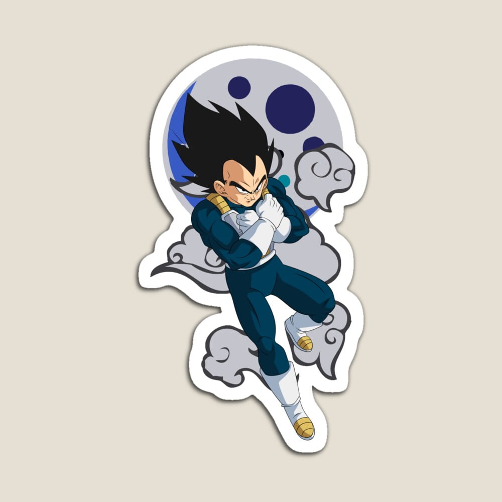 Kira Sticker With Vegeta Dbz Decorative Laptop, Phone Stickers ...