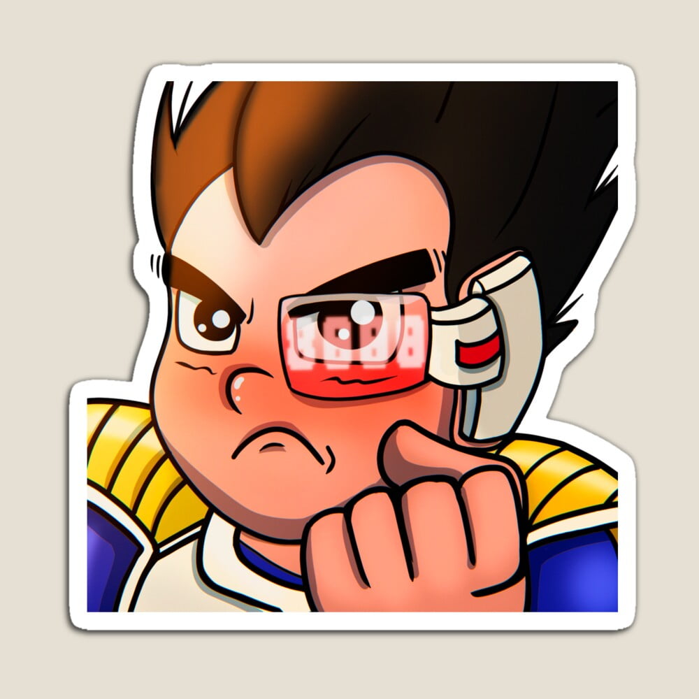 Kira Sticker With Vegeta Dbz Decorative Laptop, Phone Stickers ...