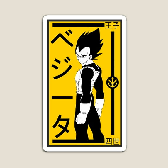 Kira Sticker With Vegeta Decorative Laptop, Phone Stickers, Waterproof ...