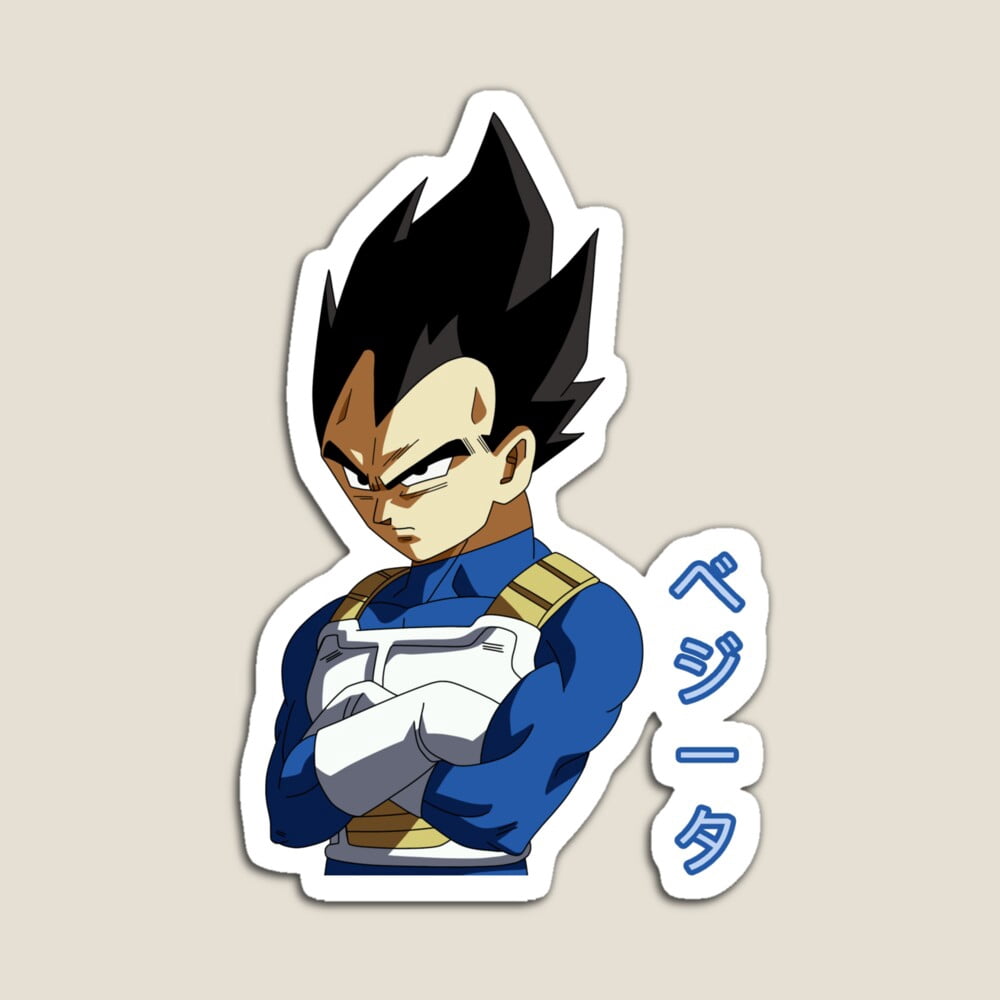Kira Sticker With Vegeta Decorative Laptop, Phone Stickers, Waterproof ...
