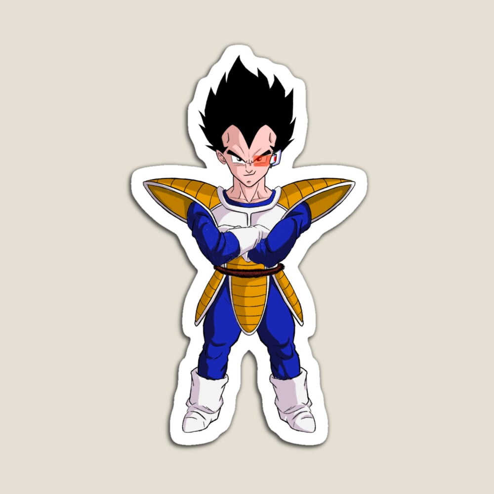 Kira Sticker With Vegeta Fanart Decorative Laptop, Phone Stickers ...