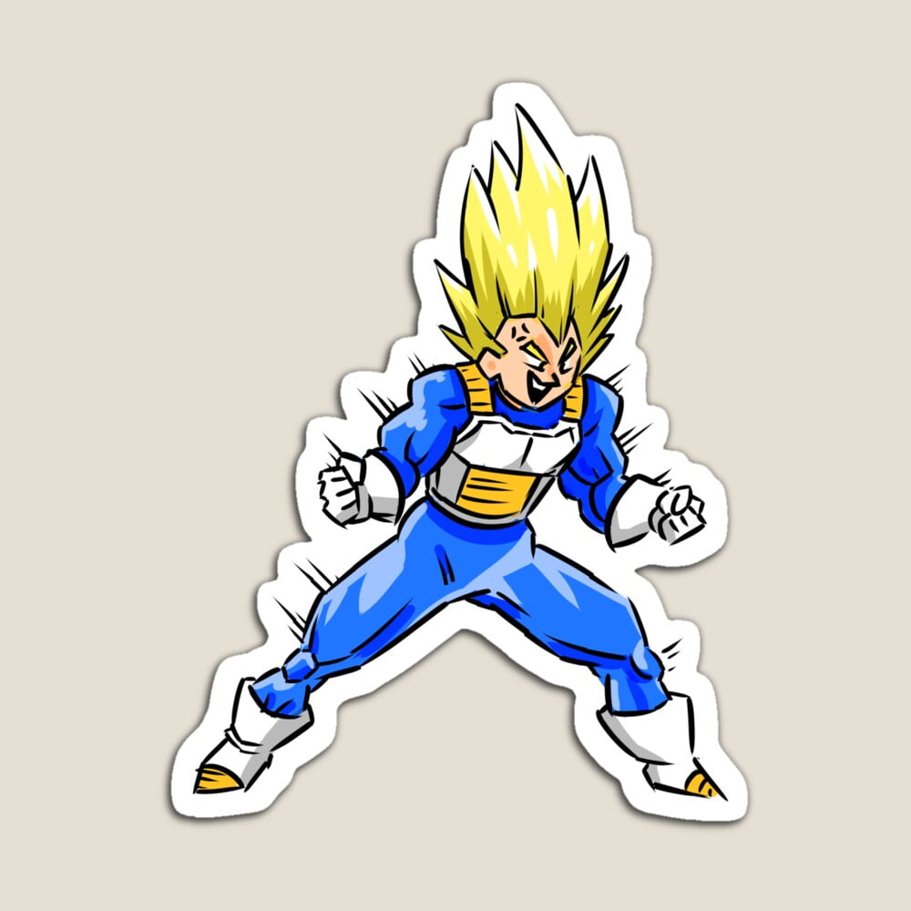 Kira Sticker With Vegeta Goes Super Saiyan Decorative Laptop, Phone ...