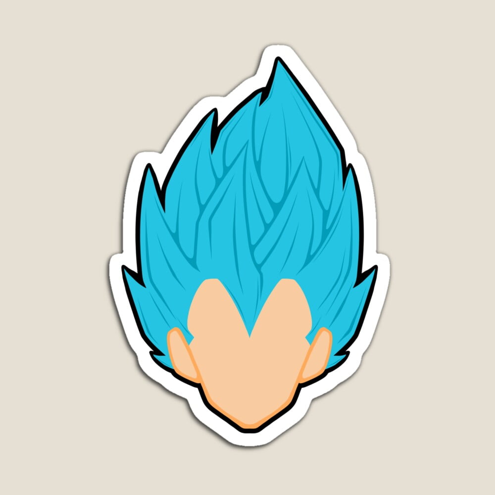 Kira Sticker With Vegeta Head. Decorative Laptop, Phone Stickers ...