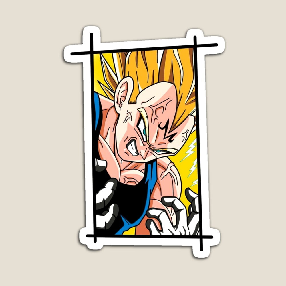 Kira Sticker With Vegeta M Super Sayan Decorative Laptop, Phone ...