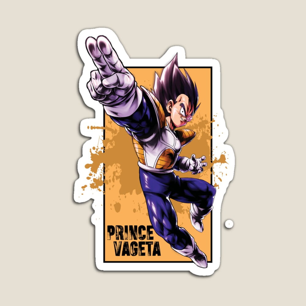 Kira Sticker With Vegeta Prince Of Saiyans Decorative Laptop, Phone ...