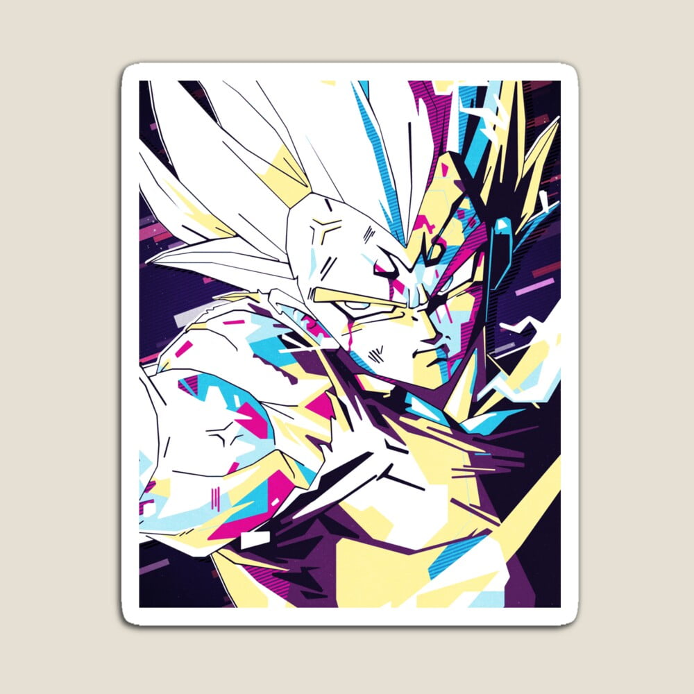 Kira Sticker With Vegeta Retro80S Decorative Laptop, Phone Stickers ...