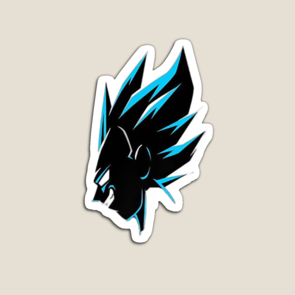 Kira Sticker With Vegeta Silhouette Decorative Laptop, Phone Stickers ...