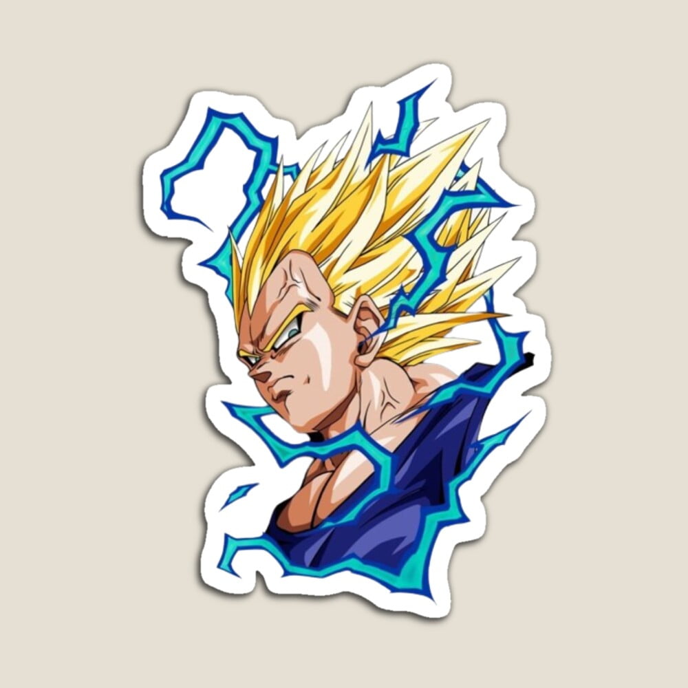 Kira Sticker With Vegeta Ssj2 Decorative Laptop, Phone Stickers ...