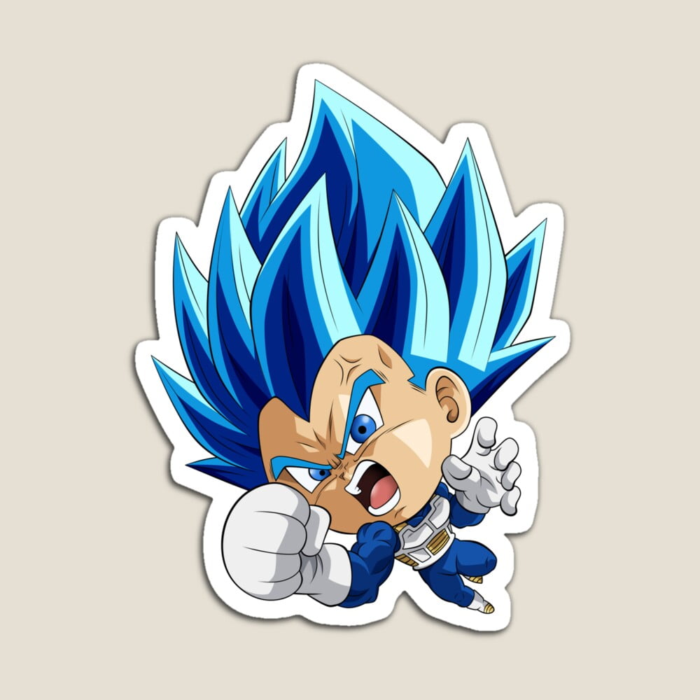 Kira Sticker With Vegeta Super Blue Evolution Decorative Laptop, Phone ...