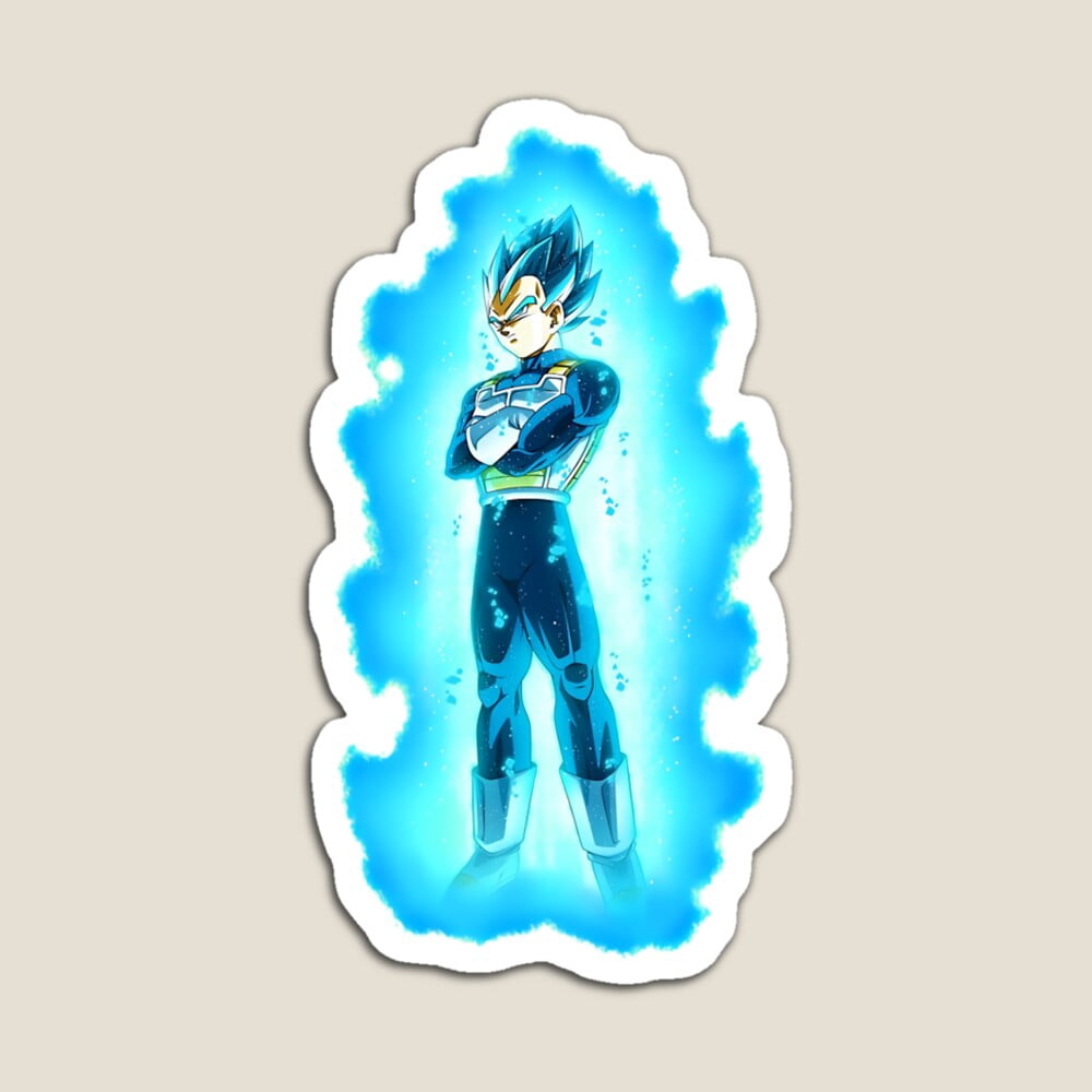 Kira Sticker With Vegeta Super Saiyan Blue Decorative Laptop, Phone ...