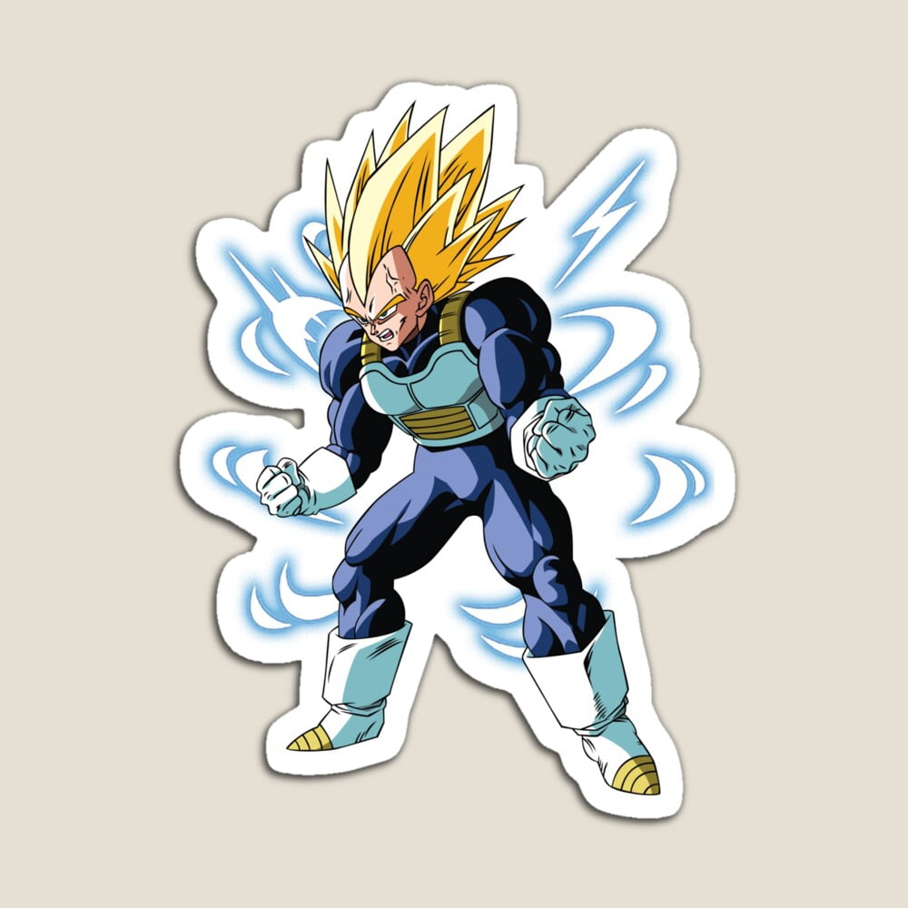Kira Sticker With Vegeta (Super Saiyan) Decorative Laptop, Phone ...