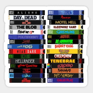 Kira Sticker With Vhs 80S Horror Movie Stacks Decorative Laptop, Phone ...
