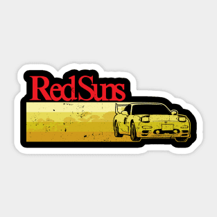 Kira Sticker With Vintage Red Suns Decorative Laptop, Phone Stickers ...