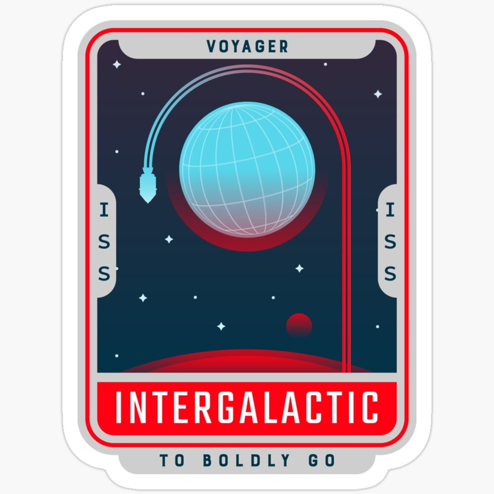 Kira Sticker With Voyager Intergalactic To Bold Go Decorative Laptop ...