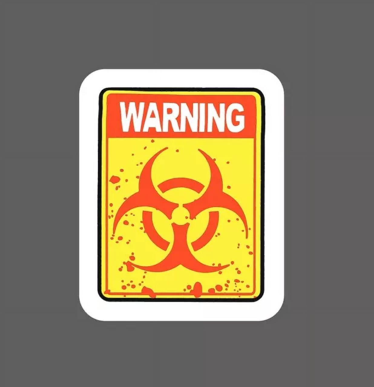 Kira Sticker With Warning Biohazard Zombie Blood Decorative Laptop ...