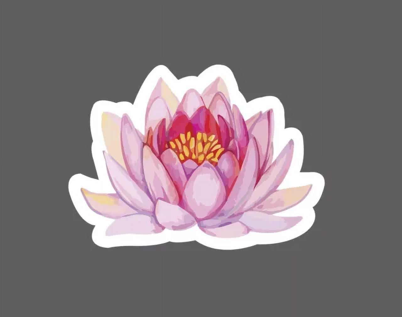 Kira Sticker With Water Lilly Flower Decorative Laptop, Phone Stickers ...