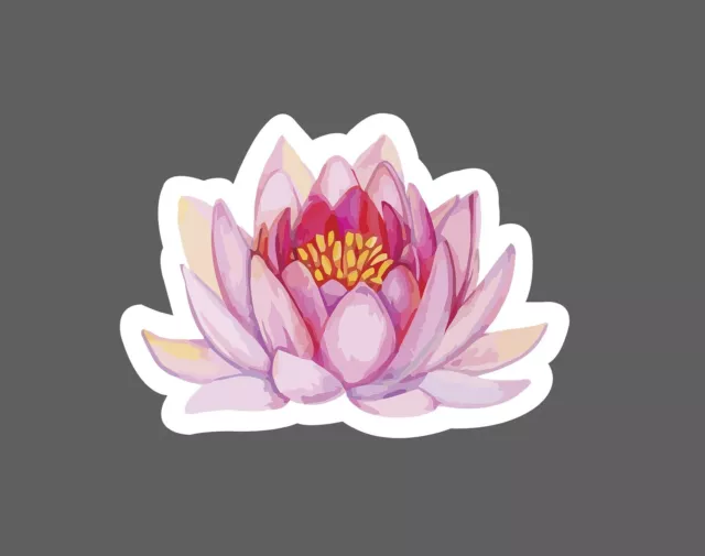 Kira Sticker With Water Lilly Flower Waterproof Decorative Laptop ...