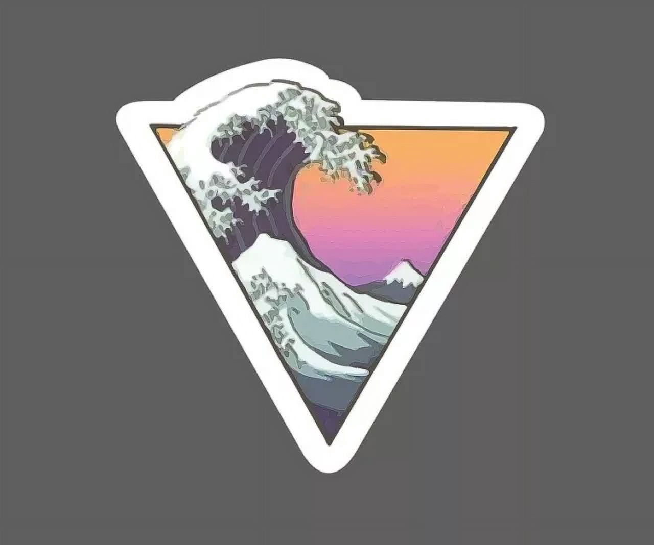 Kira Sticker With Wave Triangle Sunset Decorative Laptop, Phone ...