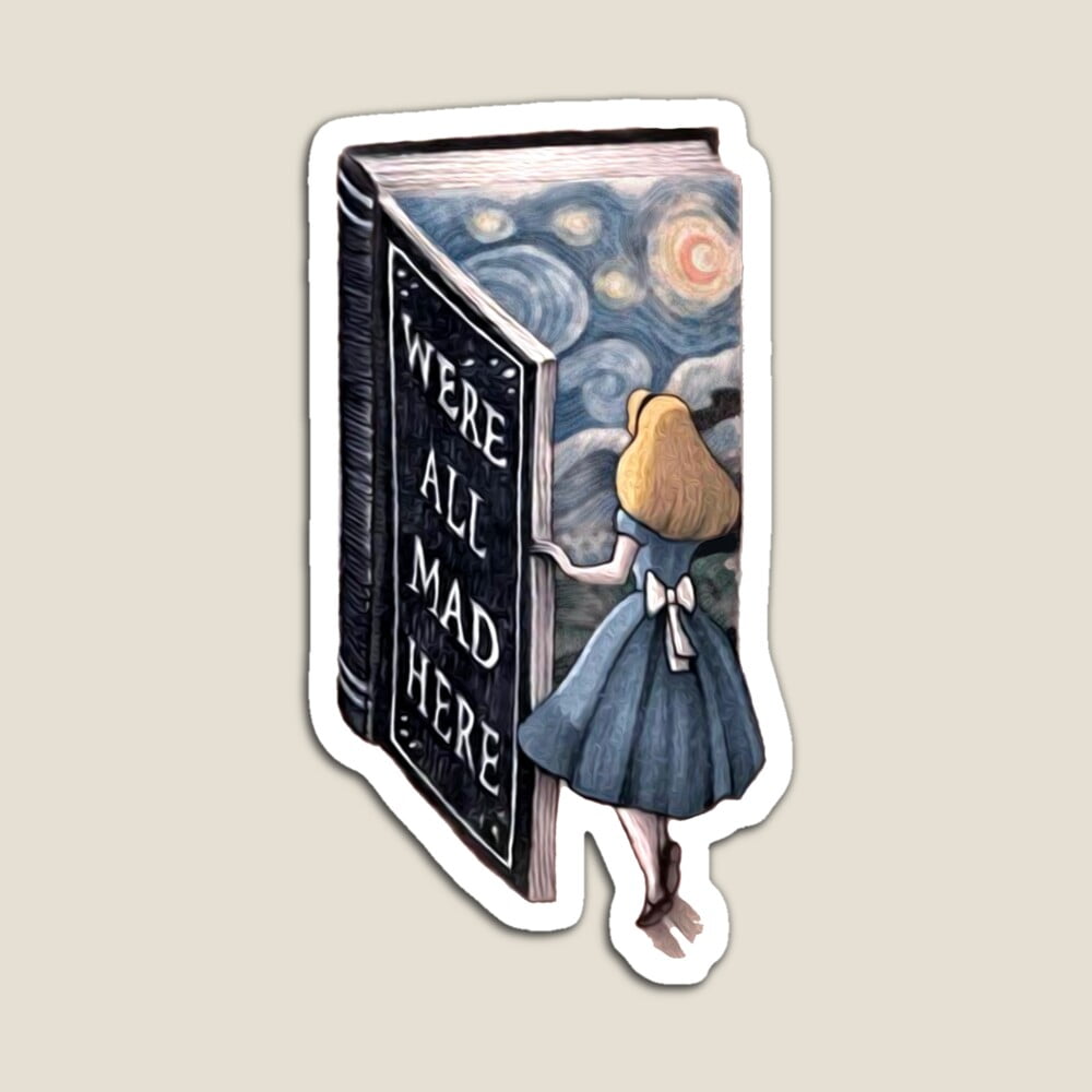 Kira Sticker With We'Re All Mad Here Sticker Decorative Laptop, Phone ...