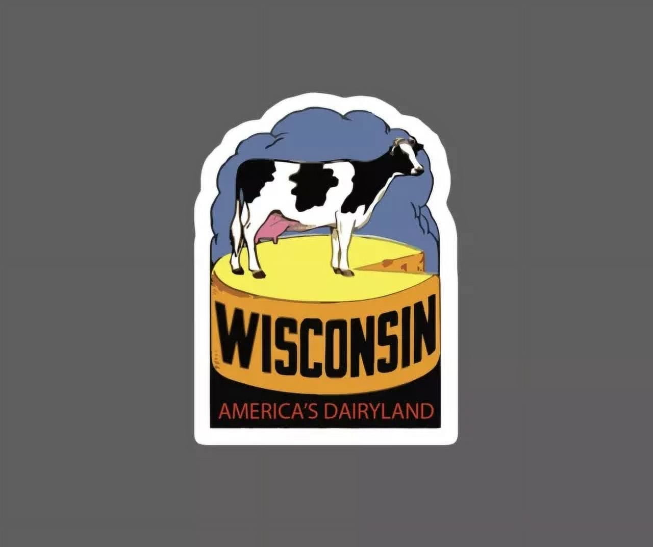 Kira Sticker With Wisconsin Cheese Cow Decorative Laptop, Phone ...