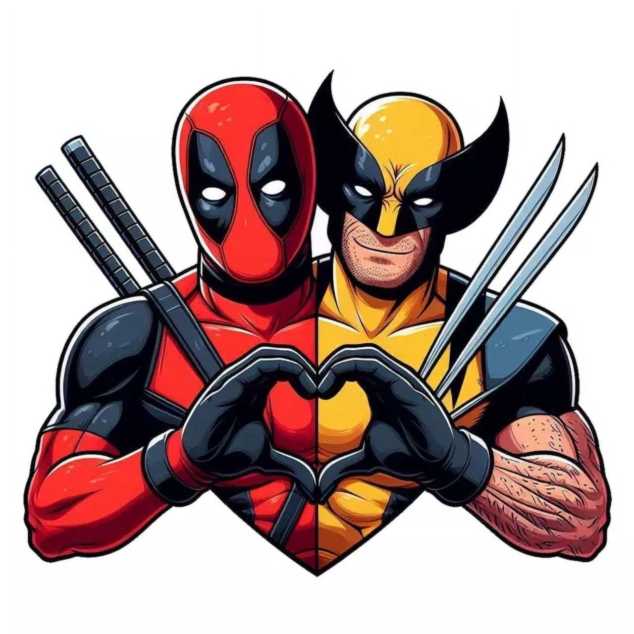 Kira Sticker With Wolverine Deadpool Love S Decorative Laptop, Phone ...