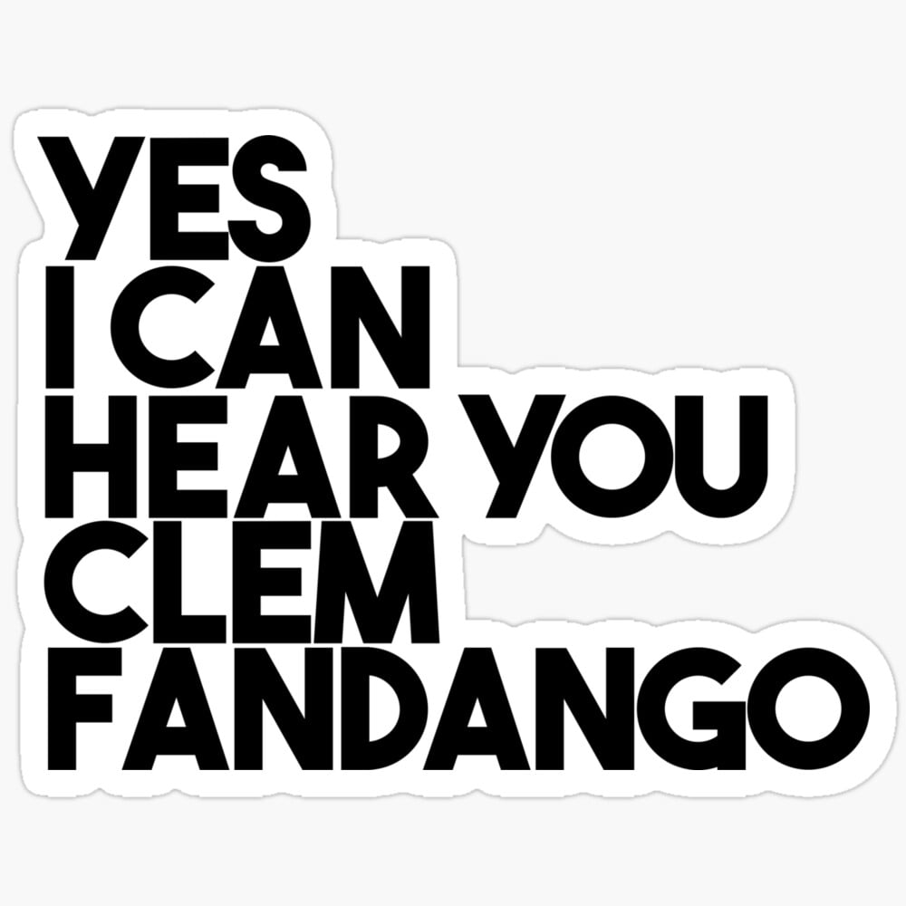 Kira Sticker With Yes I Can Hear You Clem Fandango Decorative Laptop ...