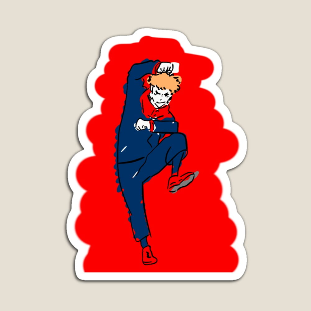 Kira Sticker With Yuuji Itadori Decorative Laptop, Phone Stickers ...