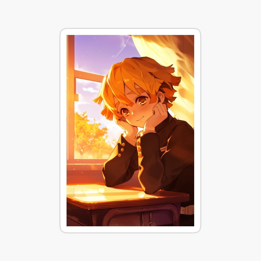 Kira Sticker With Zenitsu Sticker Decorative Laptop, Phone Stickers ...