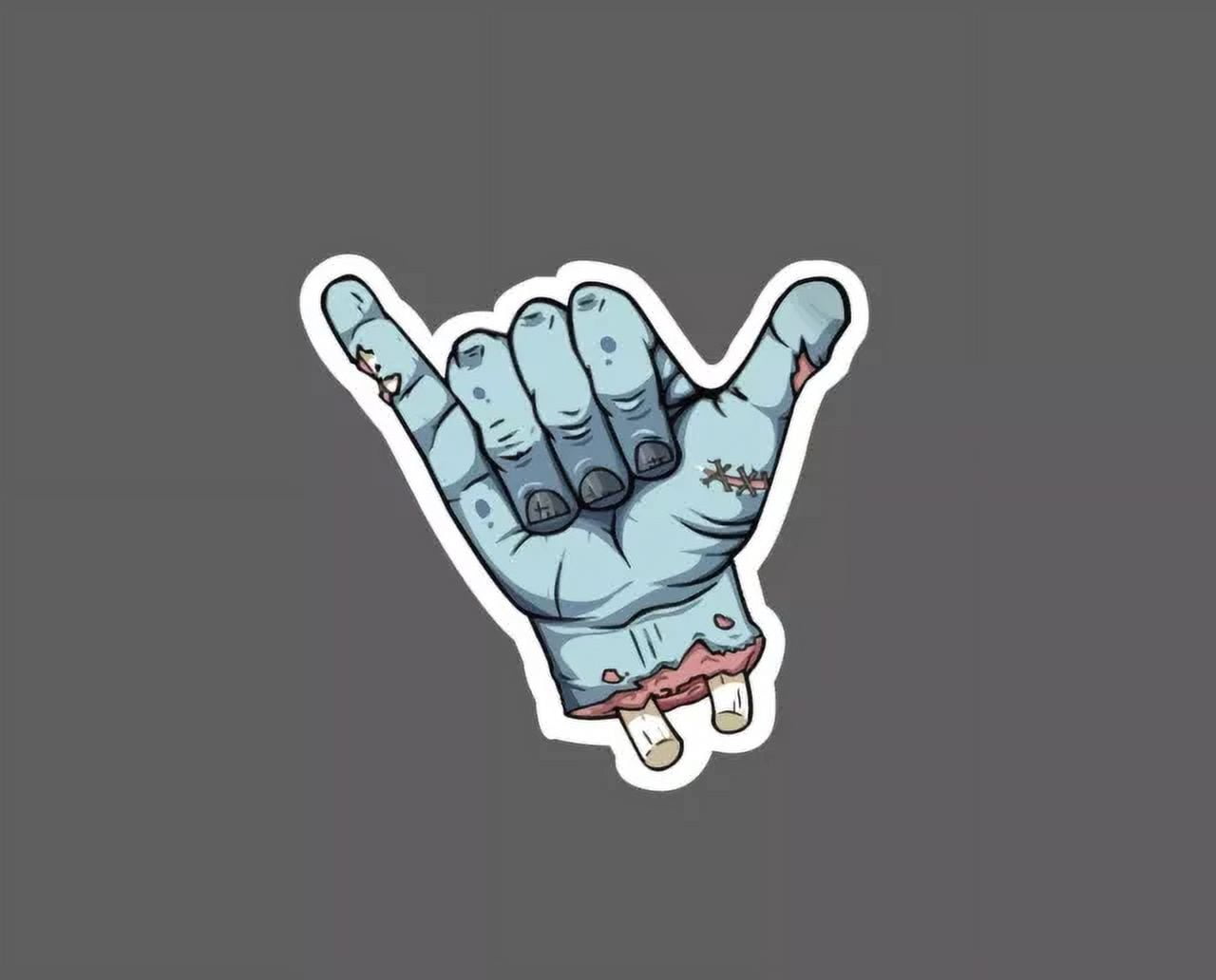 Kira Sticker With Zombie Hand Shaka Dead Decorative Laptop, Phone ...