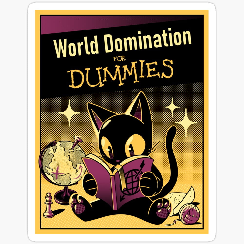 Kira Sticker - World Domination For Dummies Purple Sticker - Walmart.com